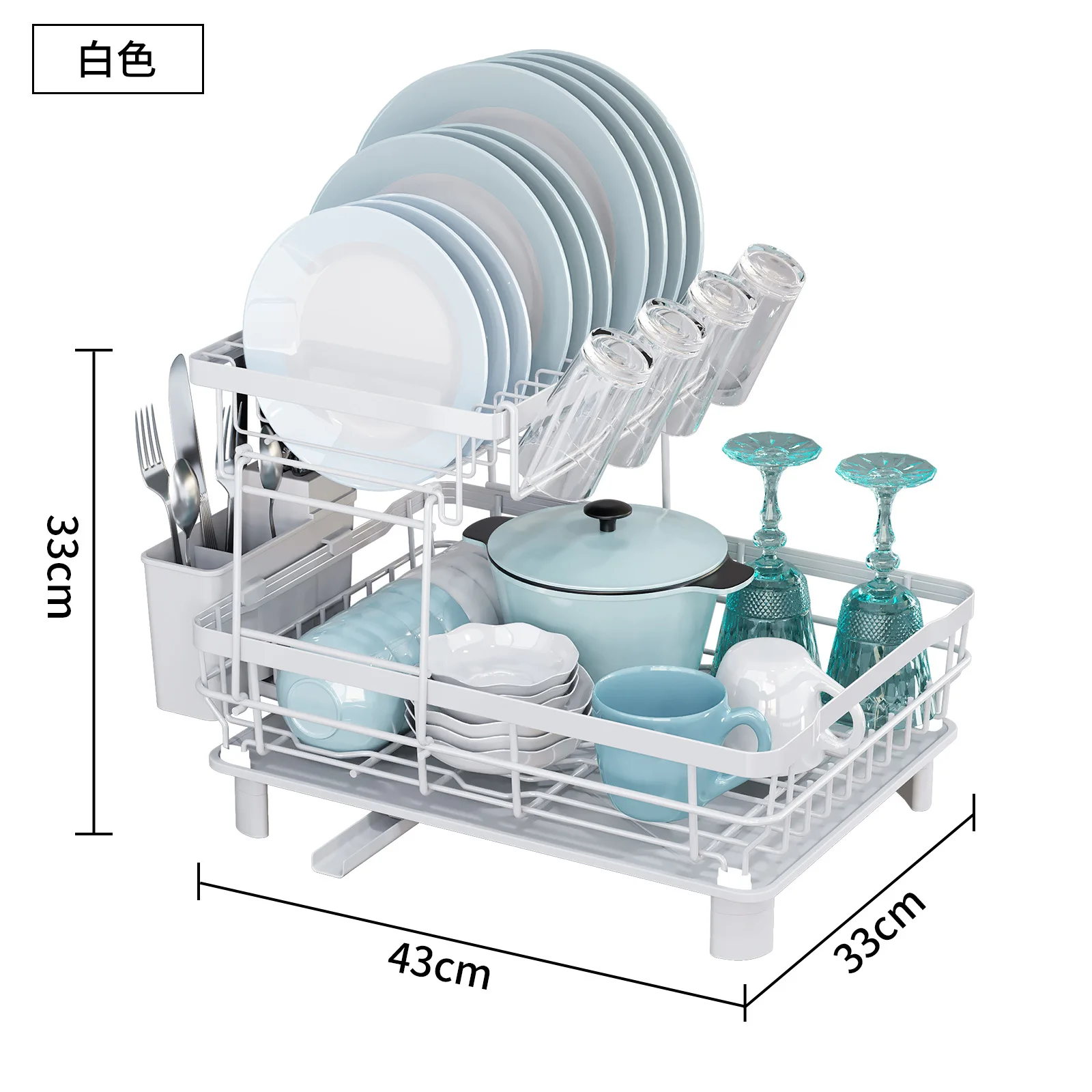 Steel Kitchen Counter Top Shelves Dishes Wine Glass Storage Racks ...