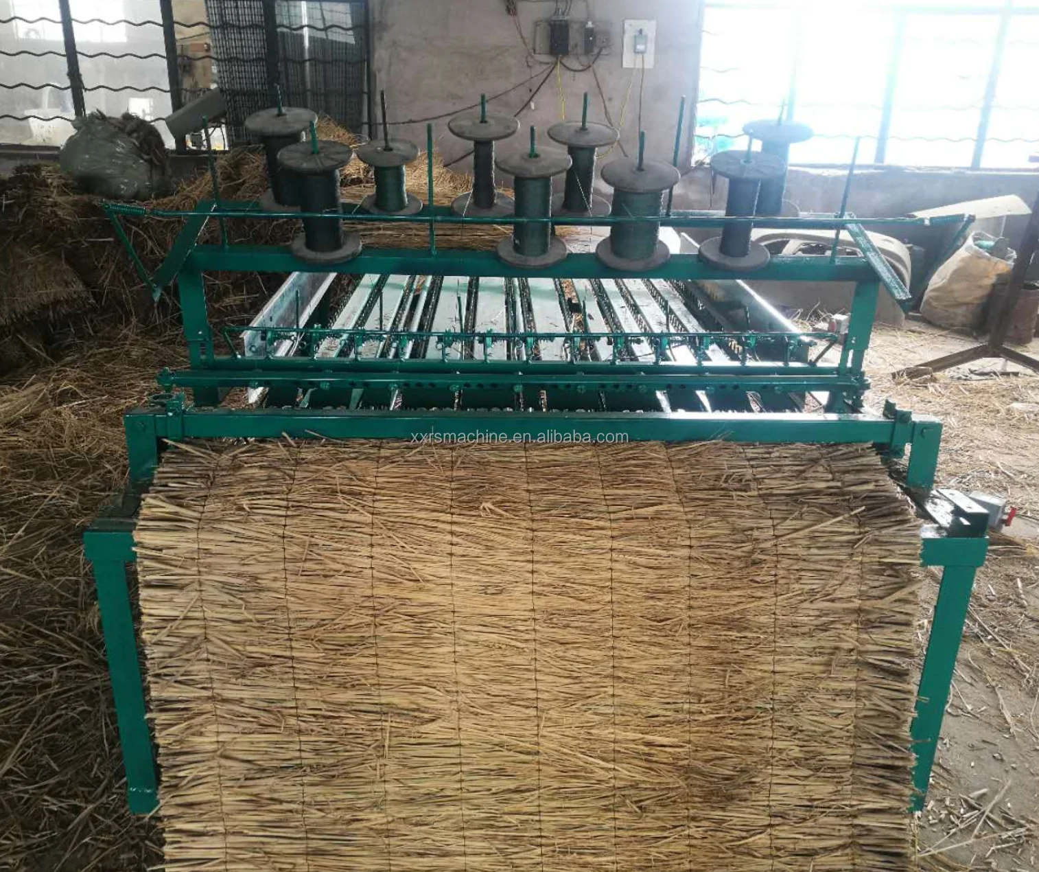 Bamboo Rice Straw Curtain Mattress Sewing Weaving Braiding Knitting ...