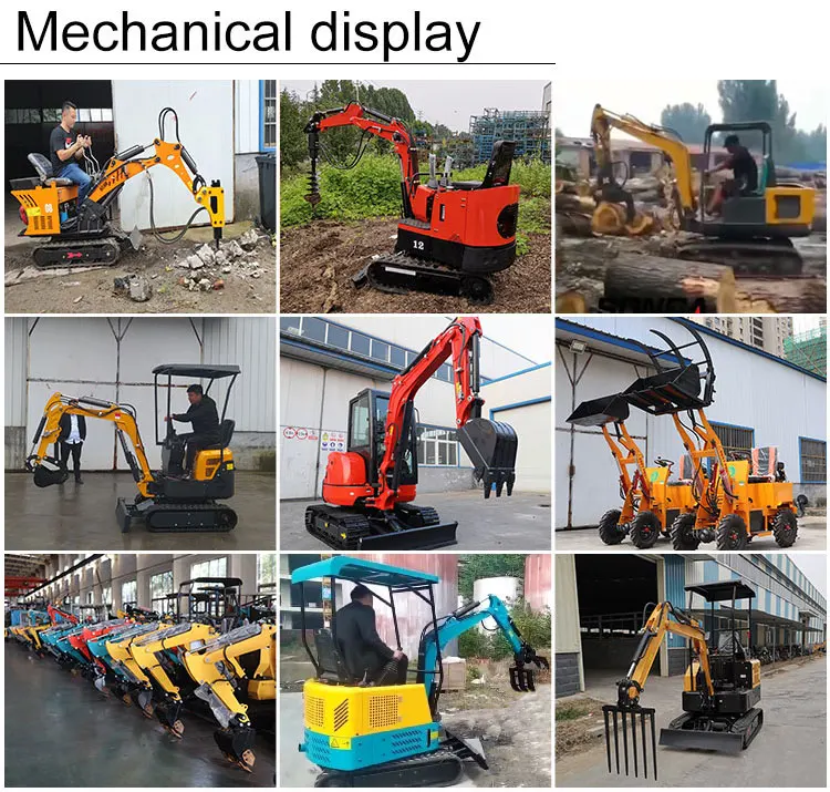 Small Construction Machinery Mini Excavator Ripper Auger Attachment For ...