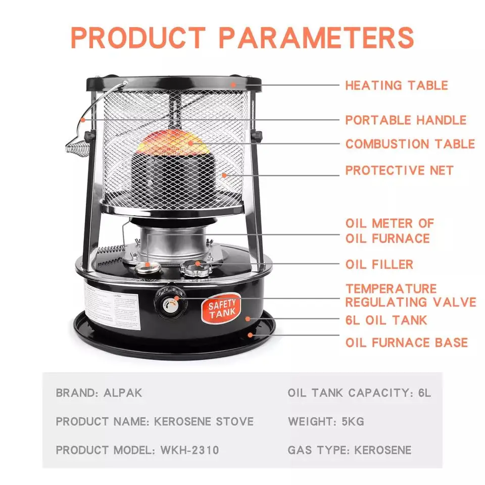 Portable Kerosene Heater - Ideal for Camping & Outdoor