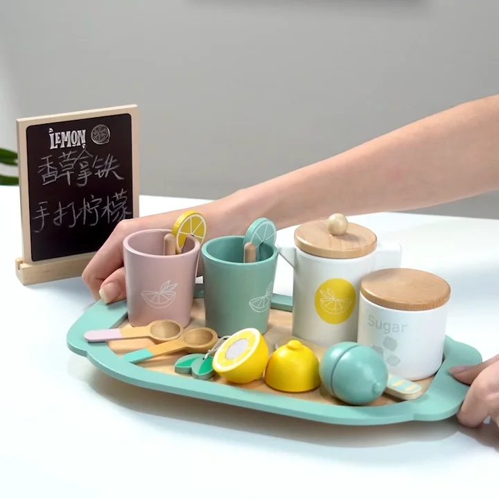 Education Toy Kitchen Accessories Role Play Kitchen Toys Wooden ...