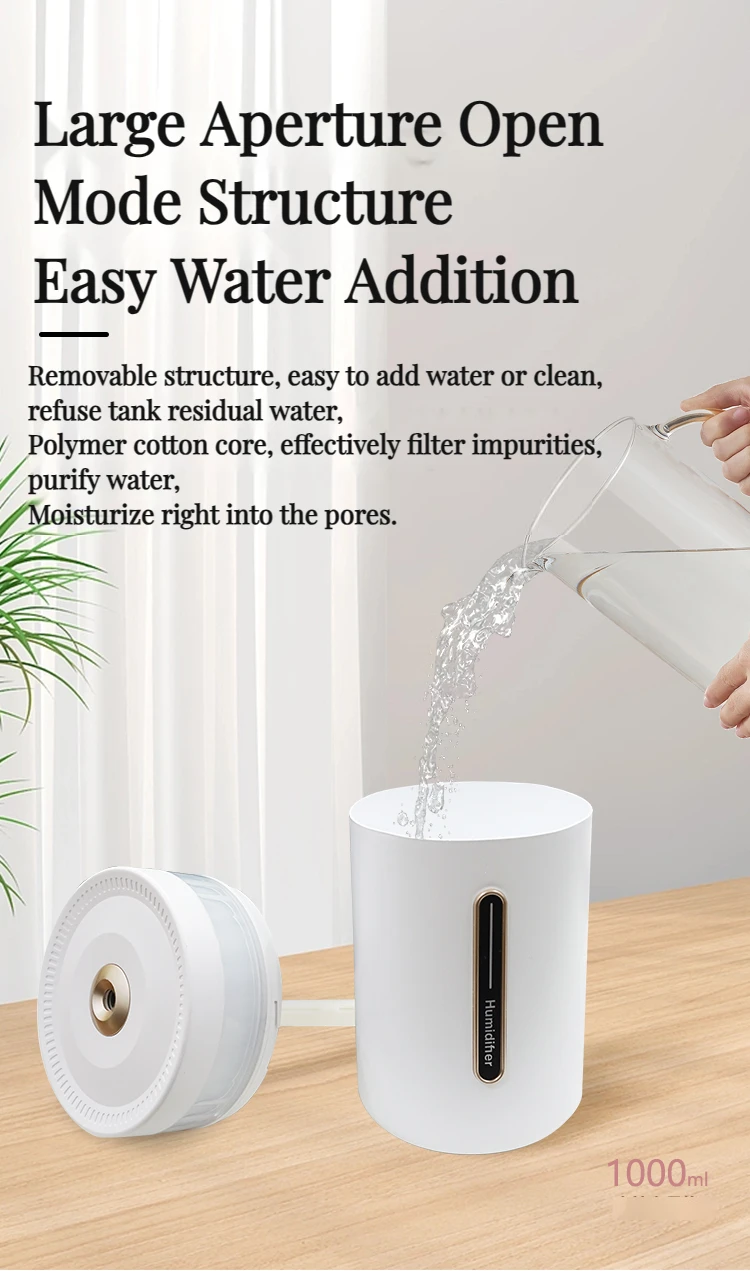 Hot Seller Oem 2024 Humificador Ultrasonic Air Humidifier Led Mini ...