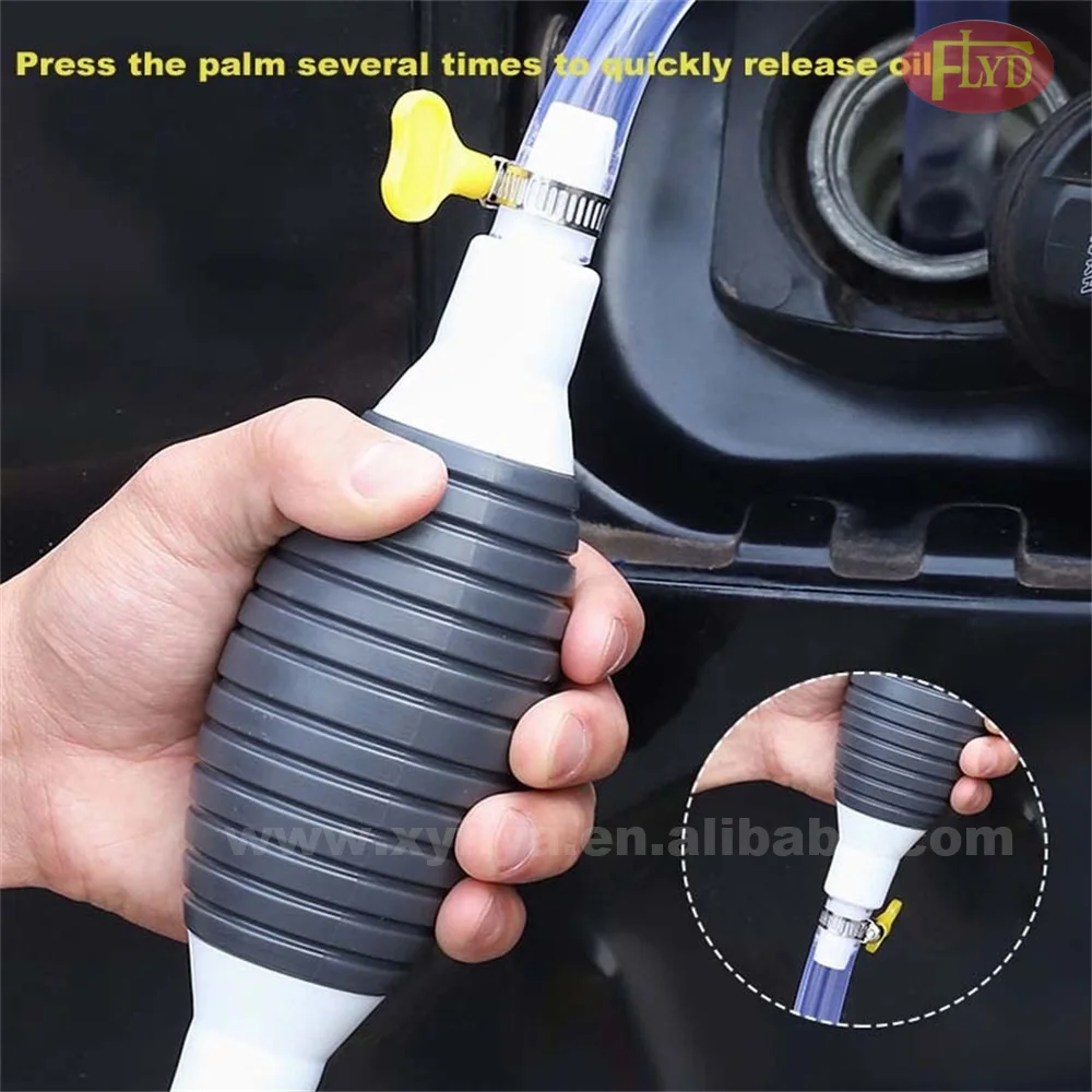 High Flow Siphon Hand Pump Portable Manual Car Fuel Transfer Pump For ...