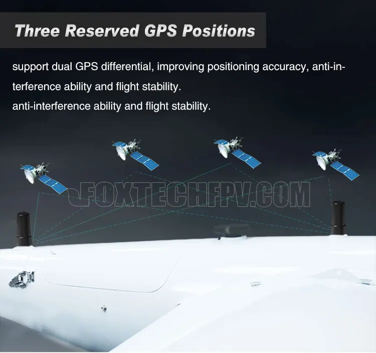 Foxtech Ayk-350 Fixed Wing Surveillance Drone Long Range Night Vision ...