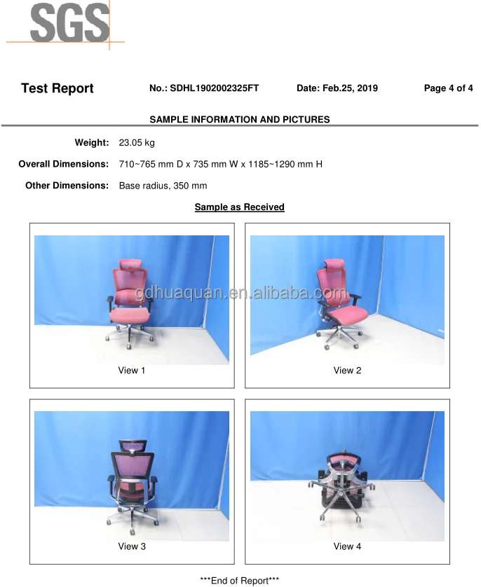 Luxury Adjustable Back Ergonomic Office Chair With Lumbar Support ...