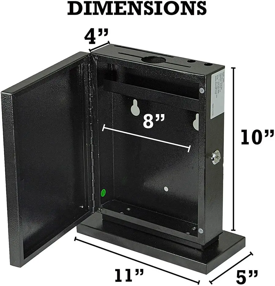 Outdoor Drop-box Stand Alone Steel Mailbox Slot With Large Storage ...