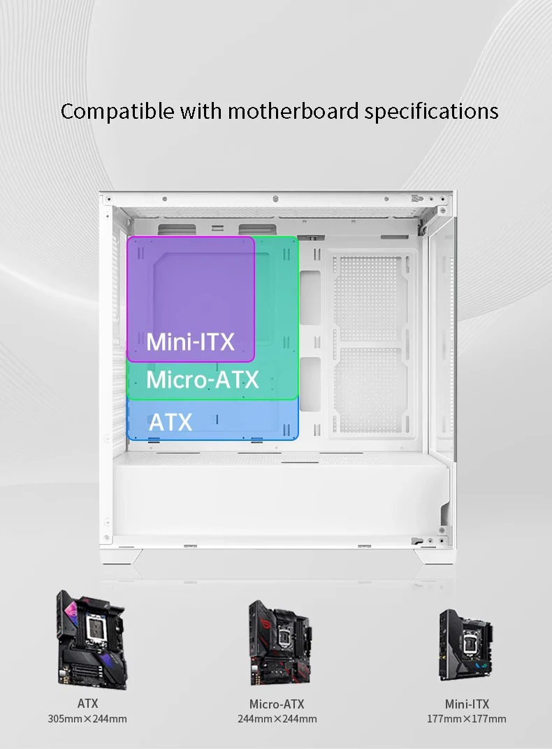 OEM Glass Side Panel Middle Tower ATX/MATX Gaming Case
