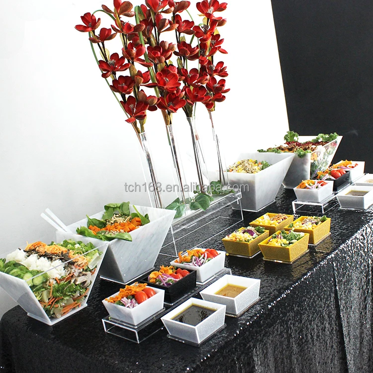 Customizable Acrylic Mixing and Serving Dishes for Festivals