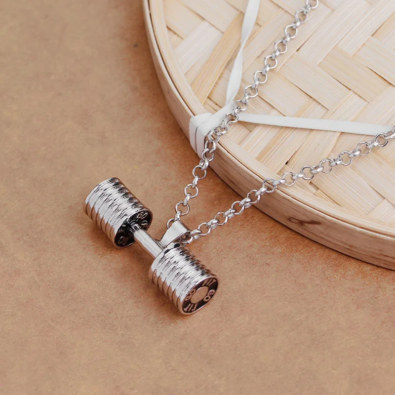 Gym Pendant Necklaces - Fitness Jewelry for Men & Women