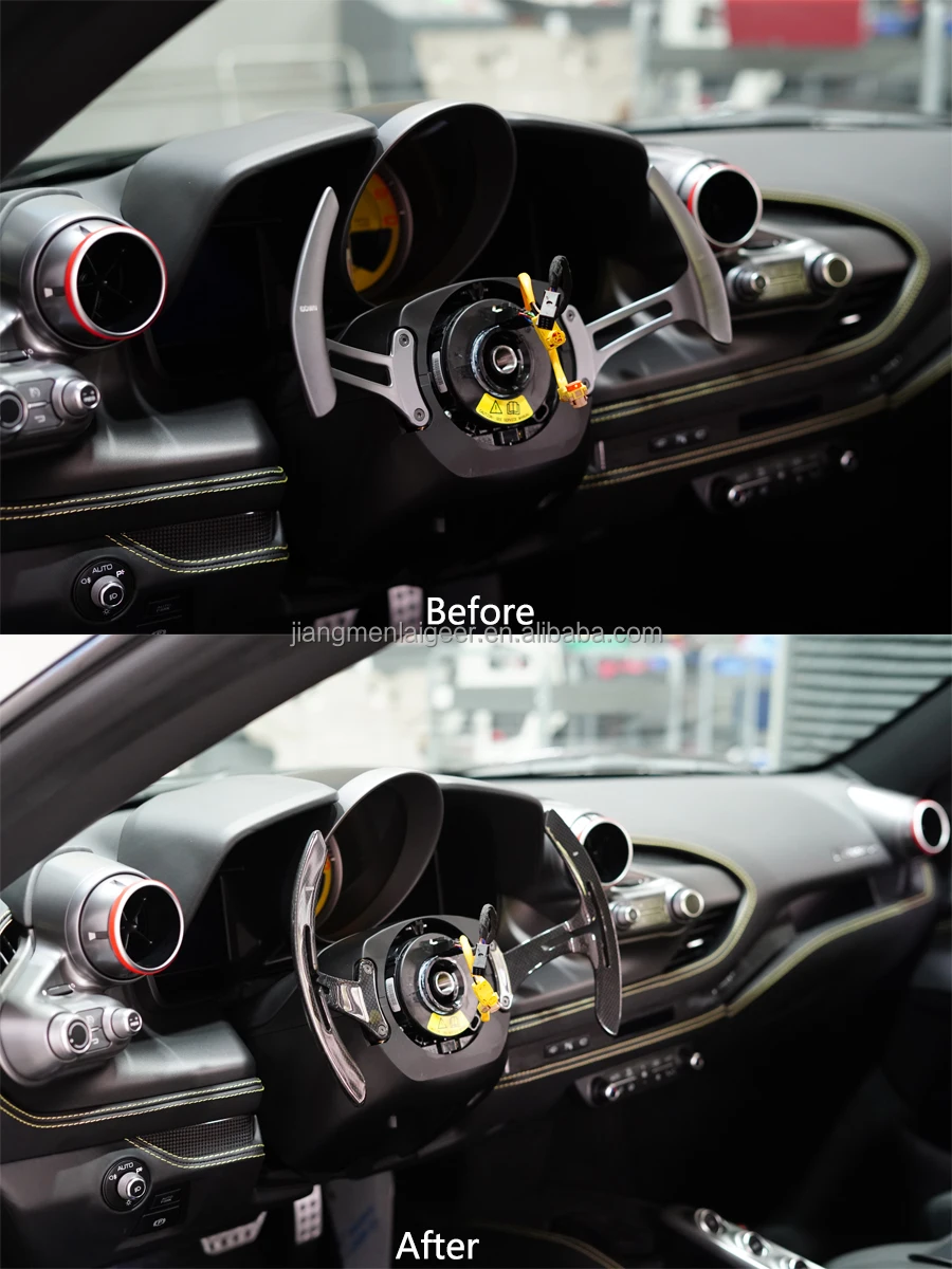 Replacement Of Dry Carbon Fiber Lengthened Paddle Shift For All Ferrari ...