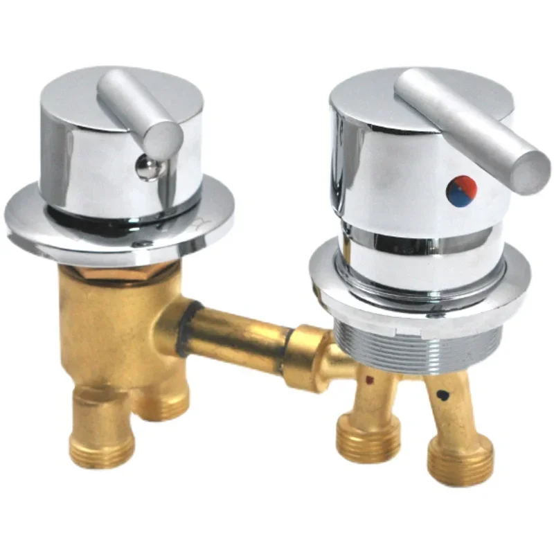 Gogo Old-fashioned Conjoined Bathtub Faucet Cold Hot Water Control ...