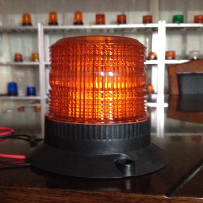 Strobe Forklift Flash Warning Amber LED Beacon Light 12V 24V