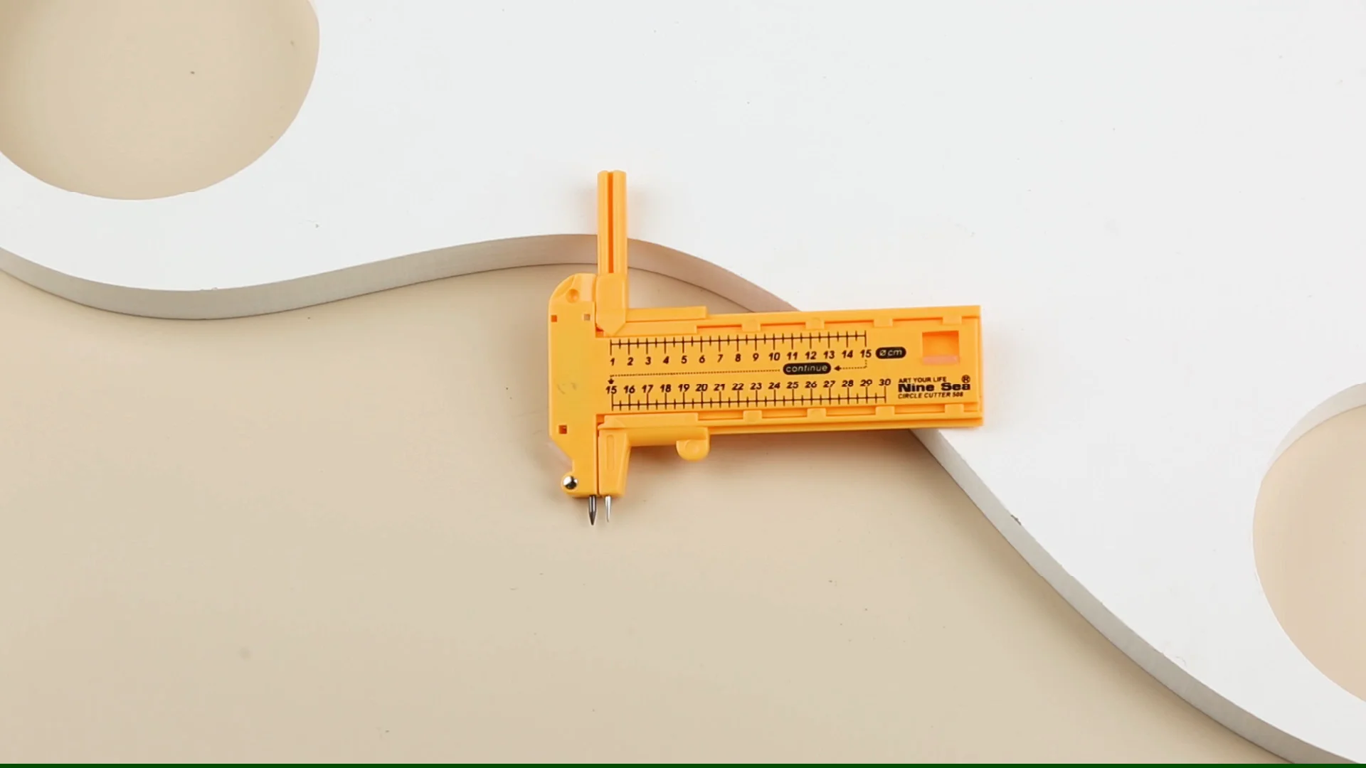 Rts Adjustable Compass Circle Cutter Ruler Diameter 1cm-30cm Leather ...