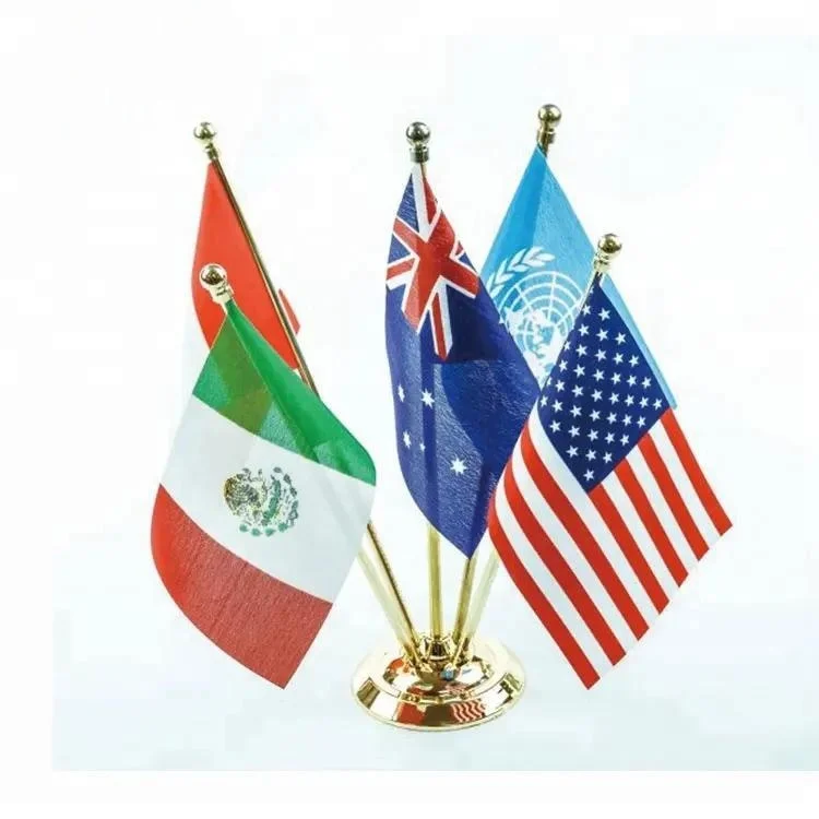 Factory Supply Polyester National Flag Different Countries Small Desk ...