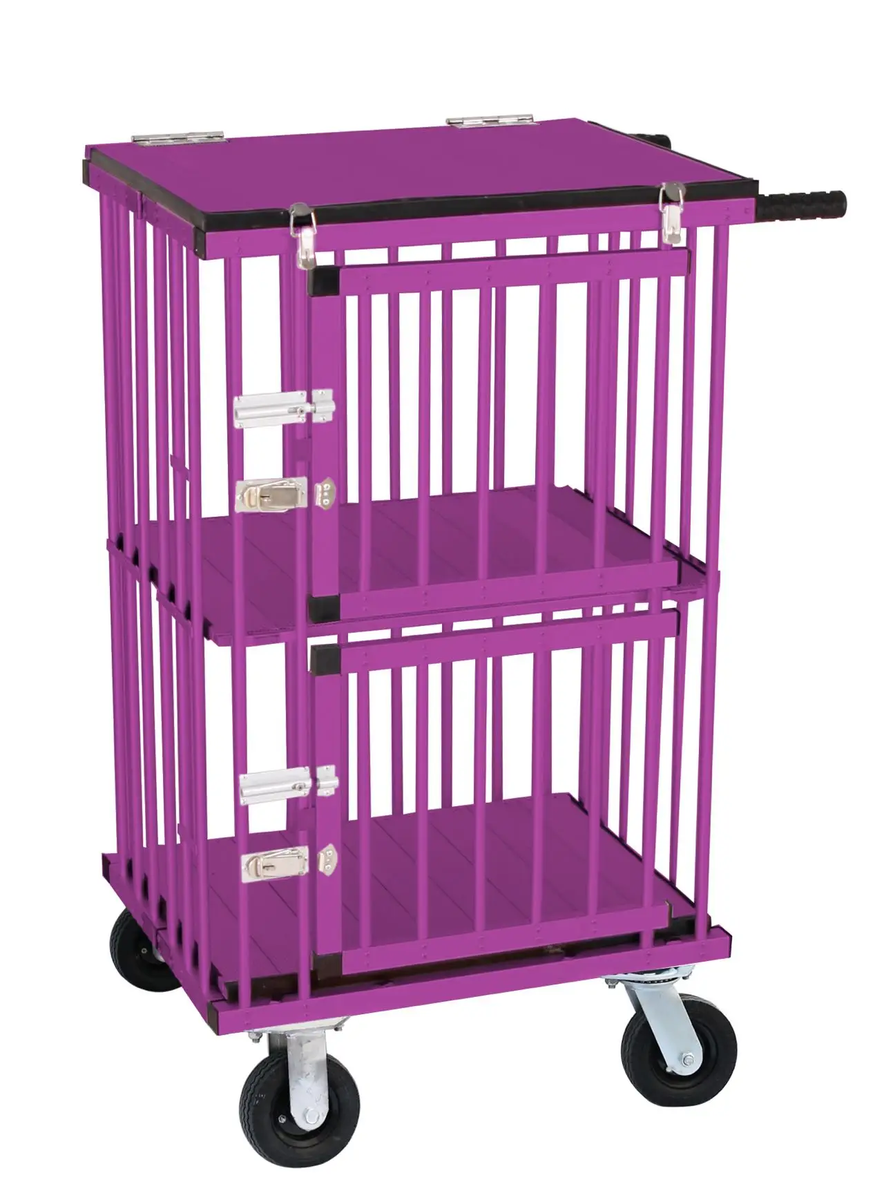 Aeolus Lightweight Rust-Resistant Double Decker Dog Show Trolley ...