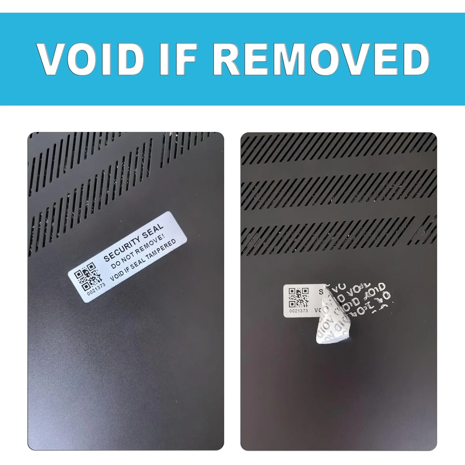 Tamper Evident Security Barcode Stickers with Unique Serial Number ...