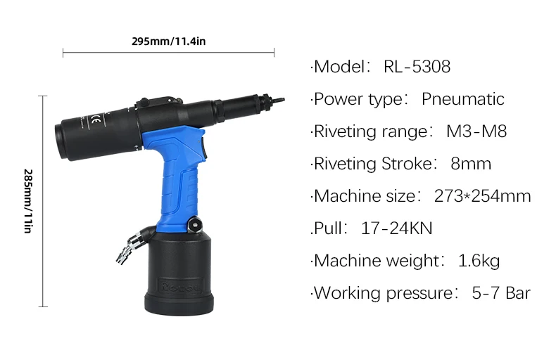 Portable Automatic Rivet Tool 5308 - Industrial Grade Pneumatic ...