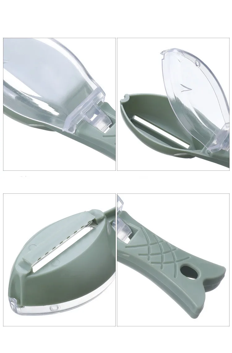 Fish Scale Planer with Cover Kitchen Fish Kill Manual Fish Scale ...