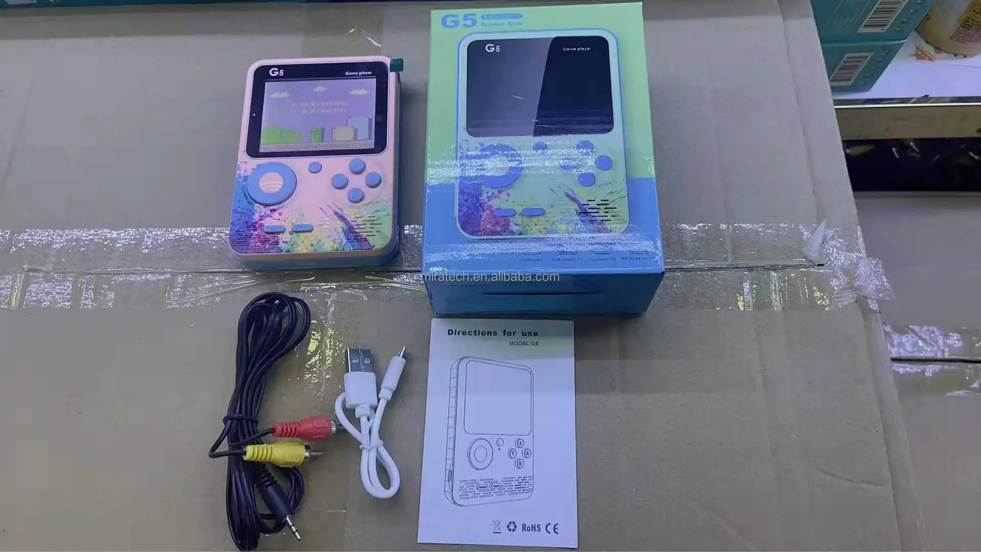 2023 Newest Best Selling Colorful Handheld Mini Retro Game Box 666 In 1 ...