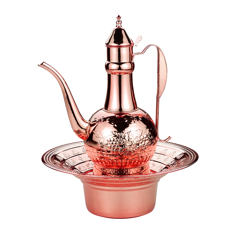 Luxury Stainless Steel Hand Washing Kettle Set with Tray - ODM Welcome