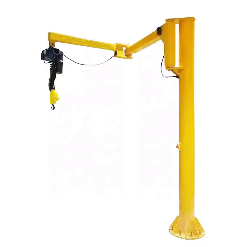 600kg Column Jib Crane Knuckle Arm Folding Rotation Crane Warehouse ...