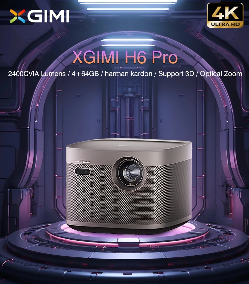 XGIMI H6 Pro 4K Laser Projector - Smart Home Cinema