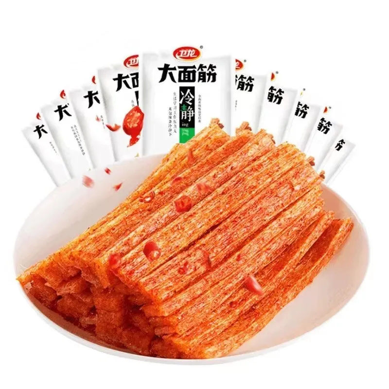 Wholesale Weilong Exotic Snack - Spicy Gluten Strips