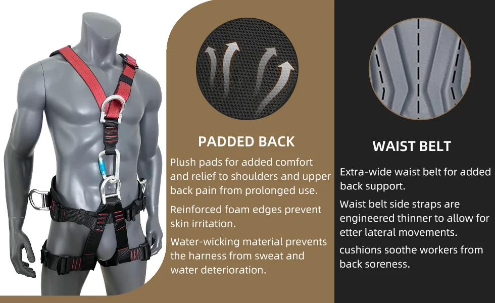 Ce High Strength Security Rescue Electrician Safety Belt