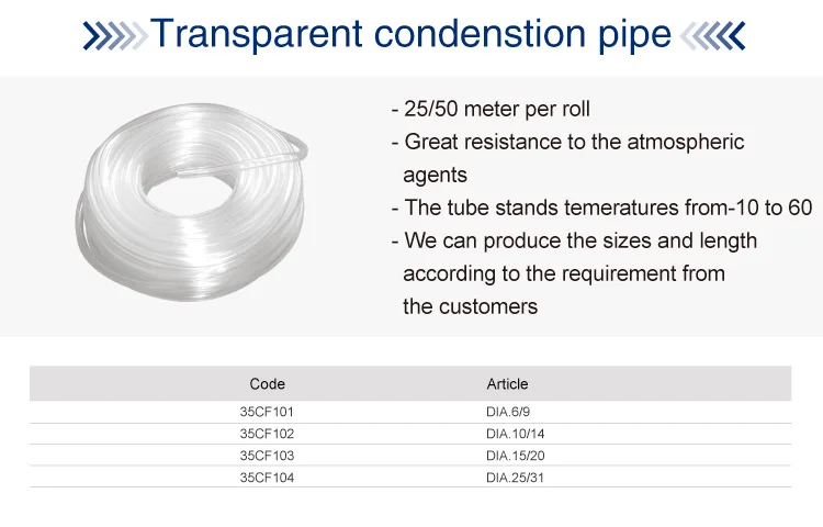 Transparent Condensate Pipe Drain Hose Clear Plastic Pipe - Buy ...