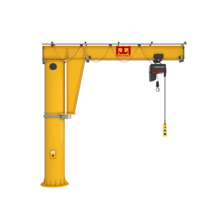 High Performance Floor Mounted Articulating Arm Folding 180 360 Degree Rotating Jib Crane 500kg ...