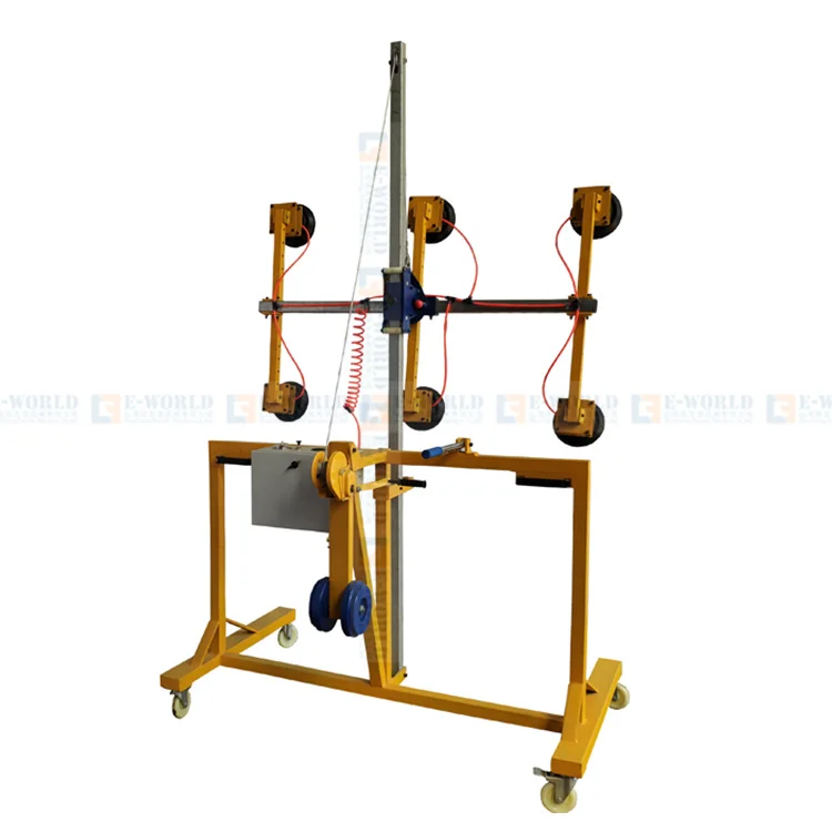 6 Suckers Electric Glass Vacuum Suction Lifter For Window Door Glass ...