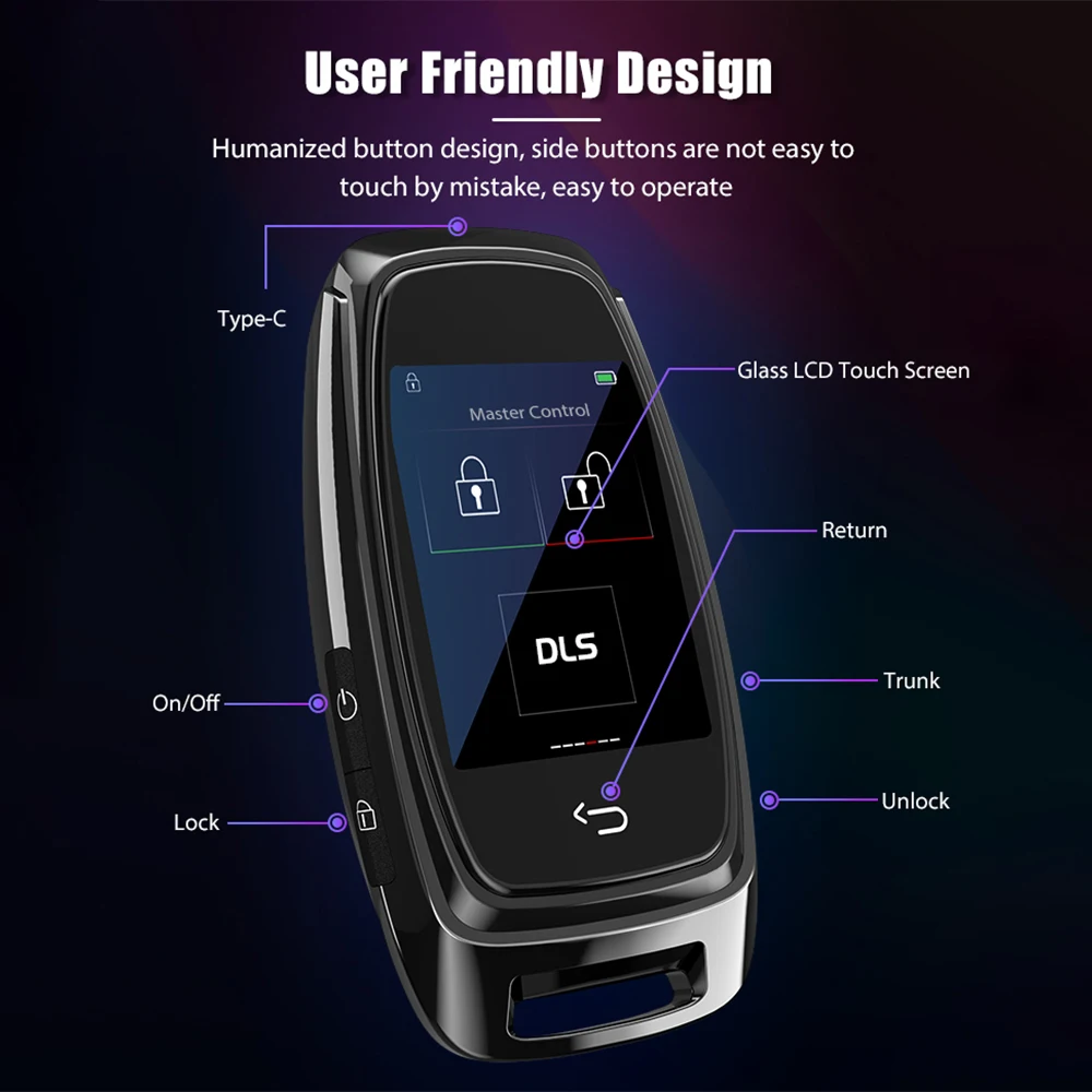 Universal Smart Lcd Car Key & Remote Control For Vehicles - Oem