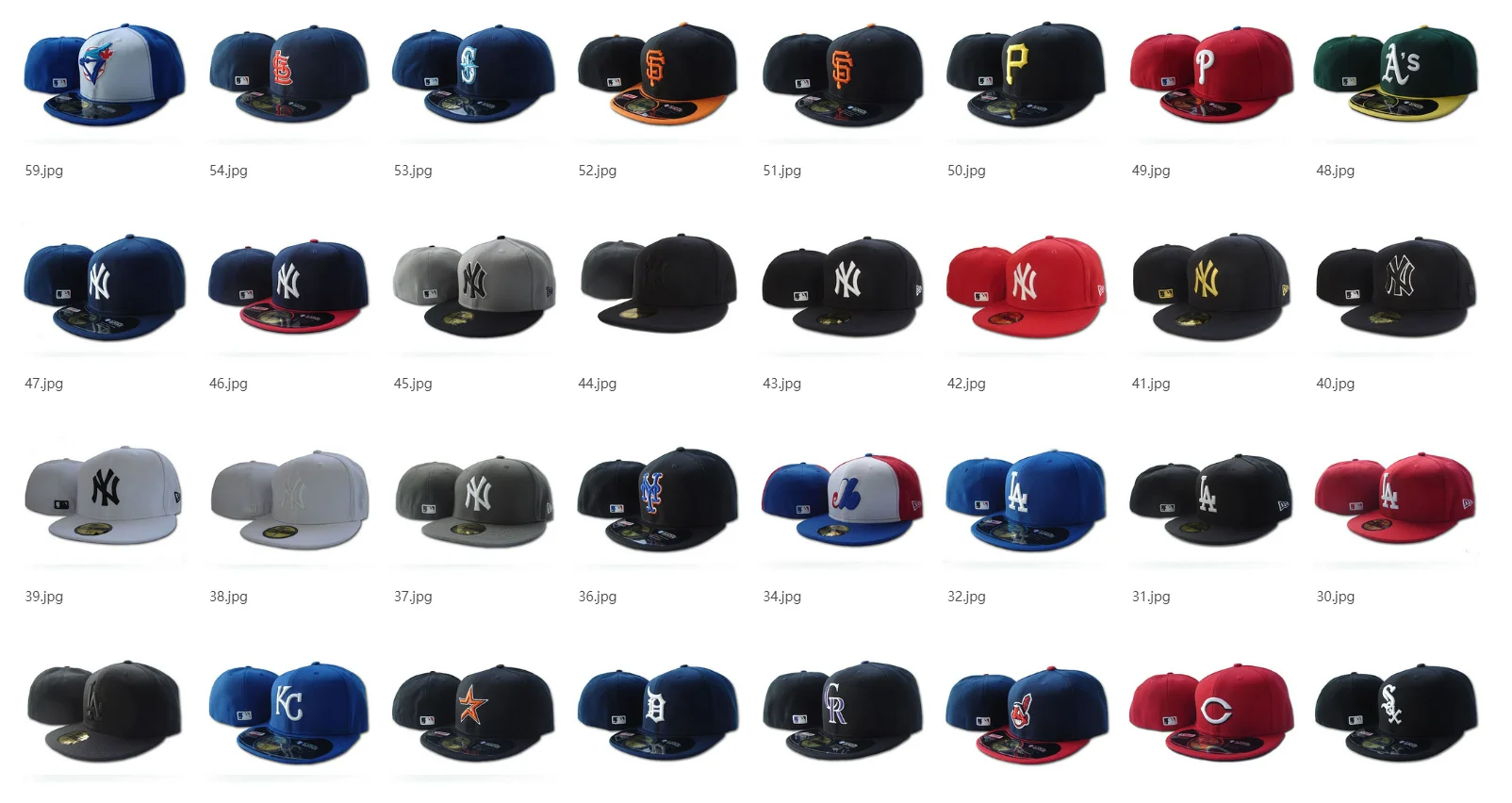 New Fashion Nfl Mlb All Team Multiple Colors Gorras Snapback Caps Hats ...