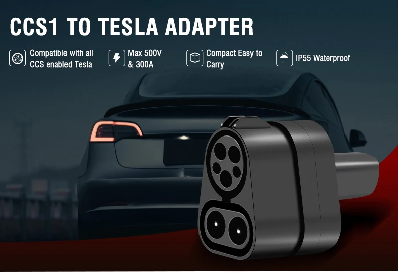 CCS1 to Tesla Charging Adapter - 250KW DC EV Station