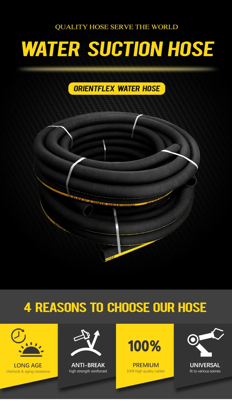 150 Psi Water Suction And Discharge Rubber Hose For Industry - Buy 150 ...