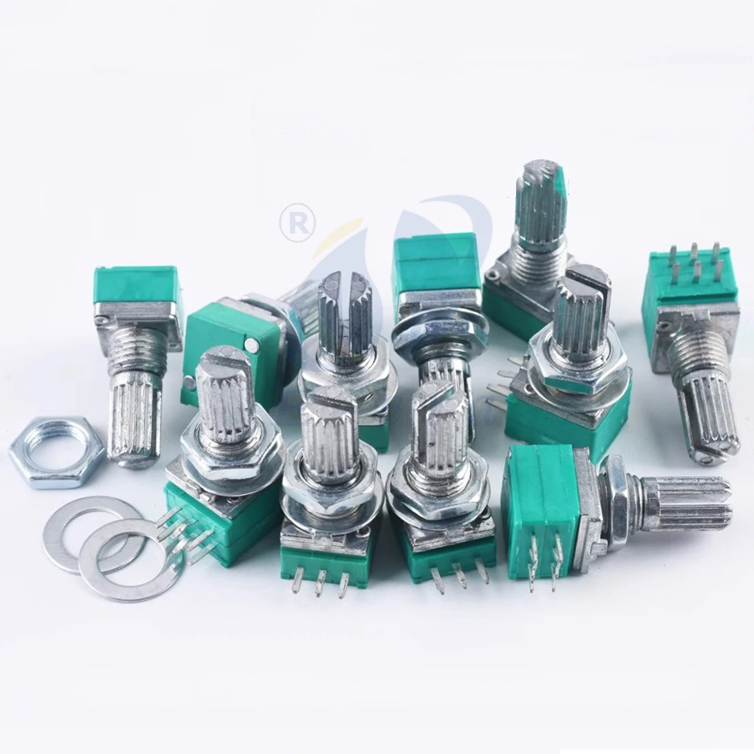 Rk097ns Single Double Small Potentiometer B5k/10k/20k/50k/100k 15mm ...