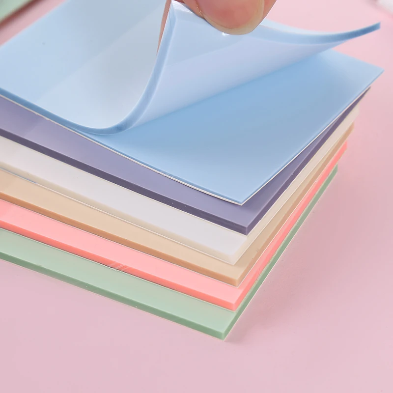 Factory Coloured Transparent Thin Pet Solid Color Sticky Note Custom ...