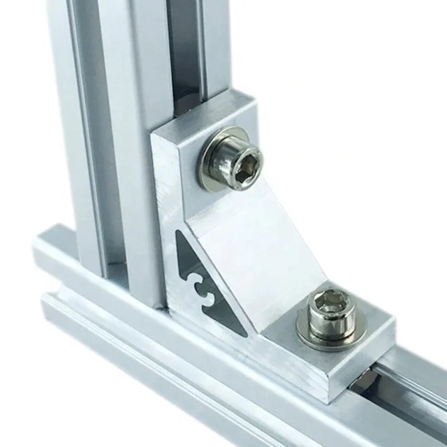 30x30 Silver Aluminum Profile L Angle Bracket for Corner Brackets