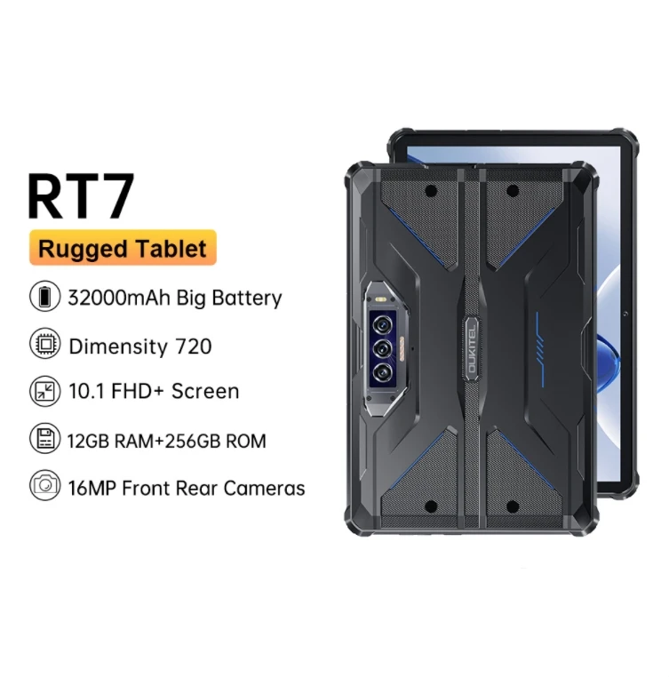 Oukitel Rt7 Titan 5g Robuuste Tablet 10.1 " Fhd + 32000mah 24gb 256gb ...