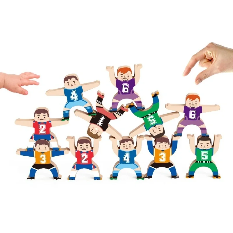 Wooden Stacking Games Giant Interlock Toys Balancing Blocks Games ...
