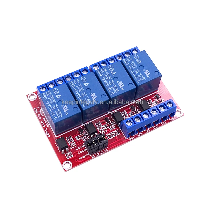 1 Channel Relay Module - 5V, 12V, 24V Optocoupler Isolation