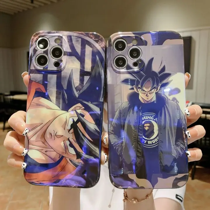 New Anime Dragonballs Blue Ray Cartoon Imd Cell Phone Case For Iphone ...