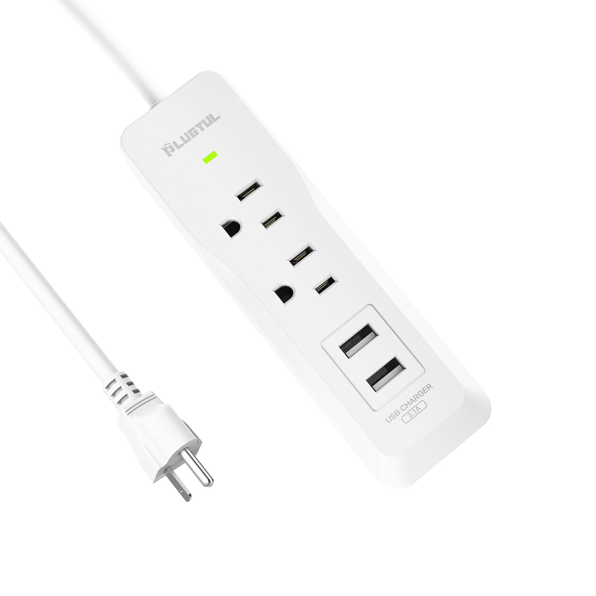 2 Outlets Extension Cord With Double Usb Type A For America Market ...