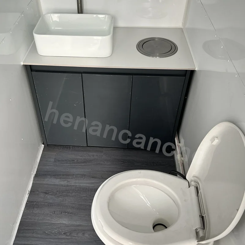 Portable Trailer Toilet China Movable Portable Restroom Luxury 3 Years ...