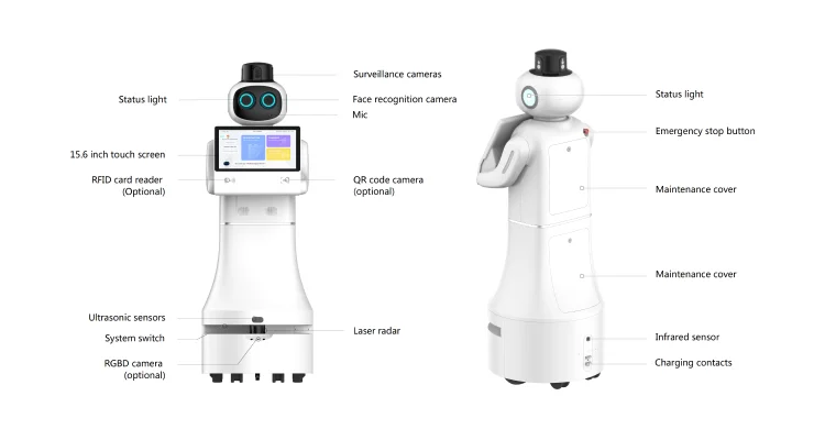 High Quality Artificial Intelligence Humanoid Robot for Commercial Use