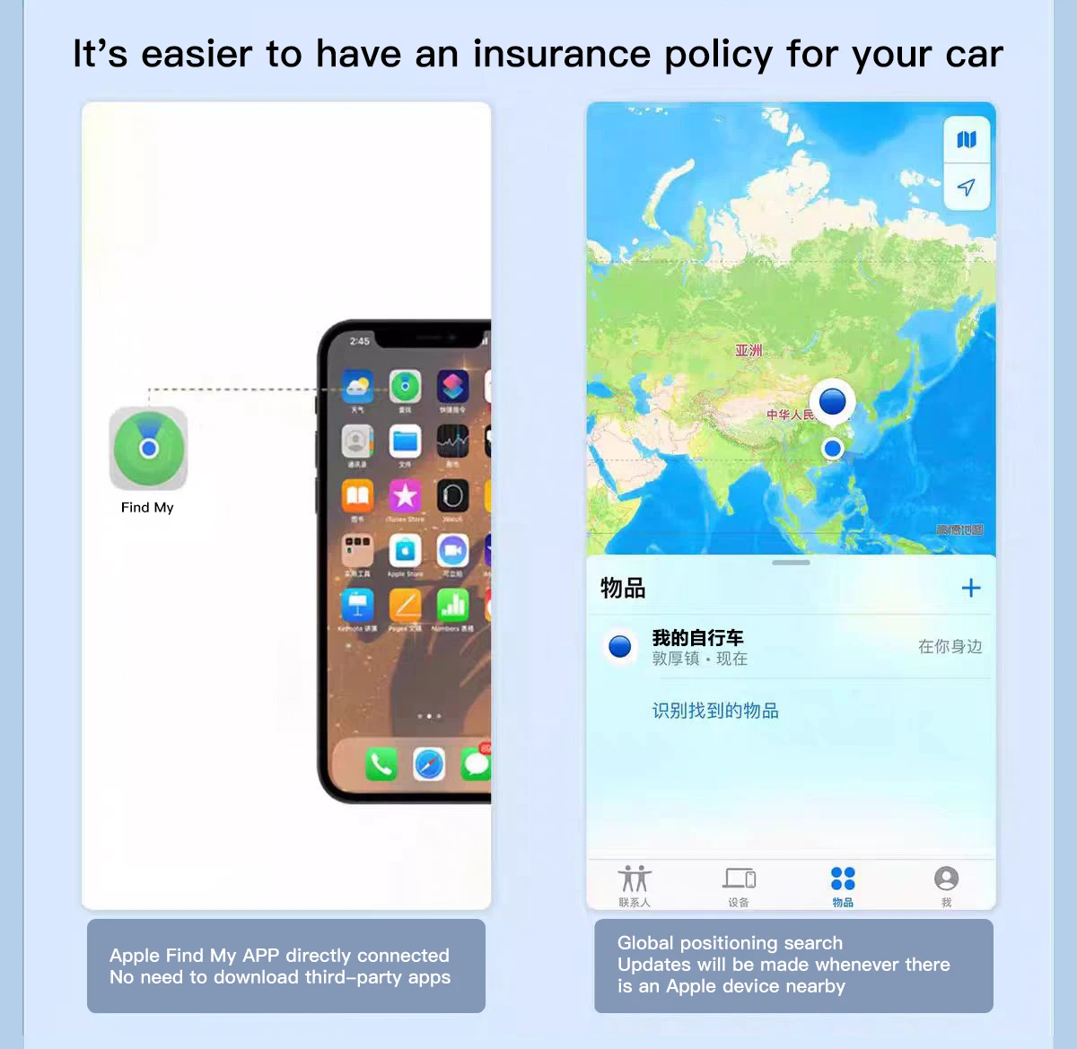 UNIEAN GPS Tracker Reflector Anti-theft Taillights Road Bike ...