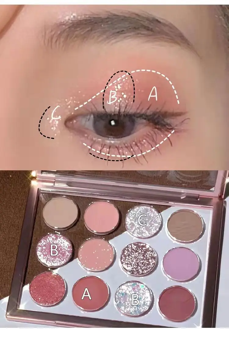 Custom Logo Private Label Makeup Eyeshadow Palette 12 Color Matte ...