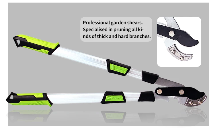 Telescopic Aluminum Tube Handle Shear Garden Lopping Shears Long Handle ...