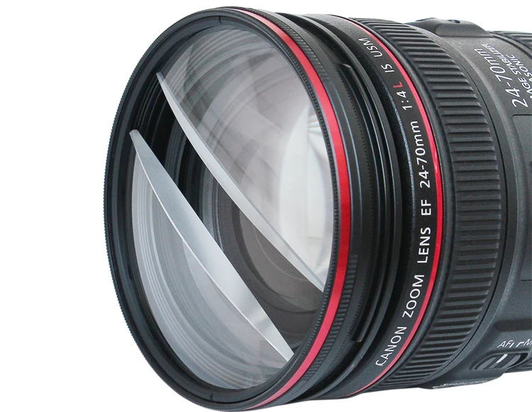 OEM 49-82mm Centerfield Split Diopter Filter for Camera Lens