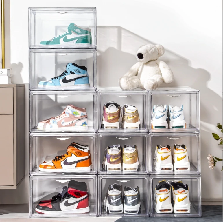 Wholesale Price Display Folding Stackable Organizer Plastic Clear ...